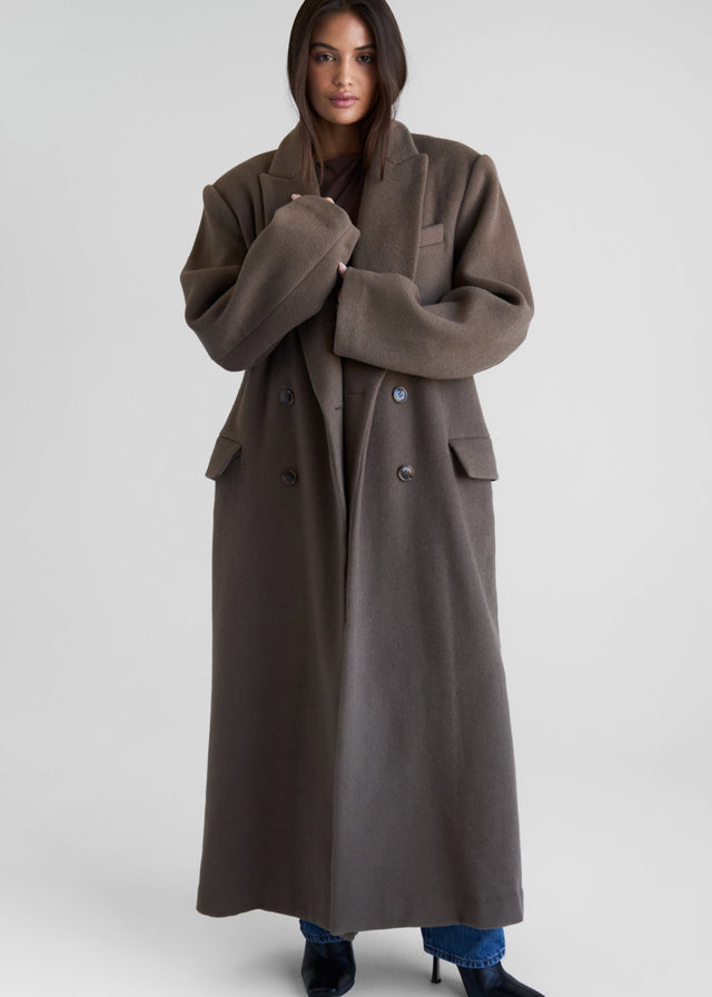 Harper Maxi Wool Coat – RE ONA
